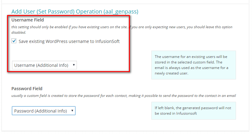 How to Configure the Username Field (OPTIONAL) - AccessAlly™ Knowledge Base