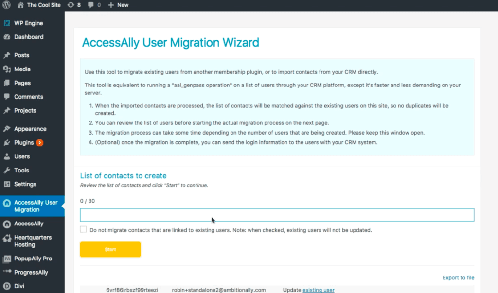 How To Generate New Passwords For Your Existing Members