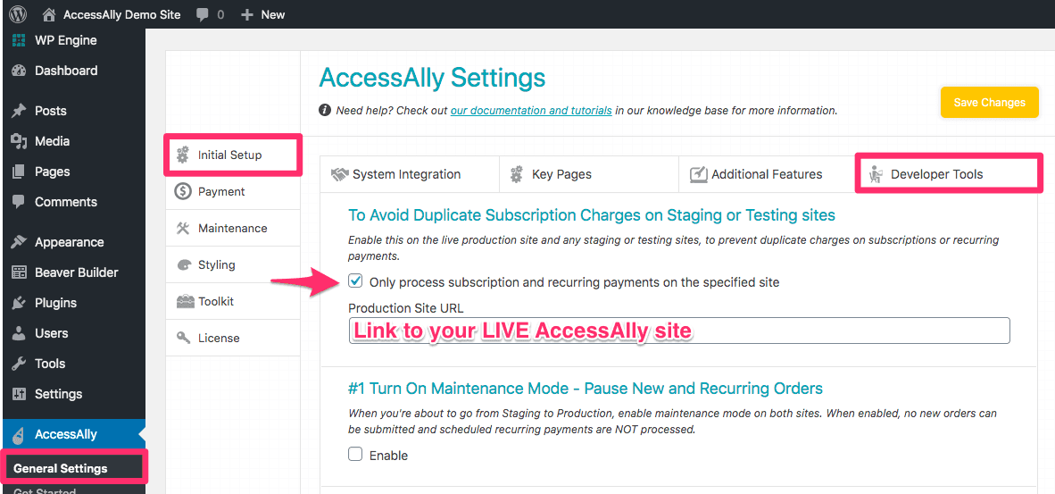 Setting Up a Staging Site Wordpress - AccessAlly™ Knowledge Base