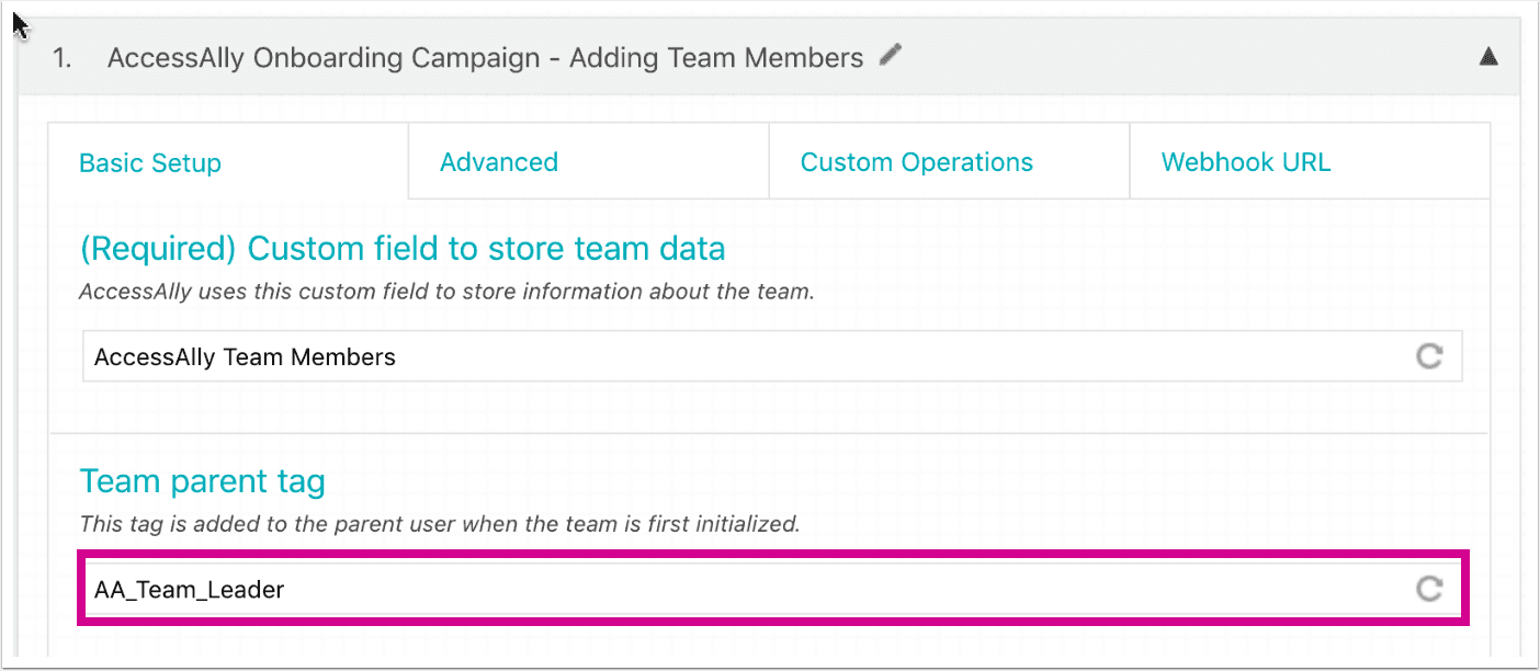 Creating a Team through your CRM Automation - AccessAlly™ Knowledge Base