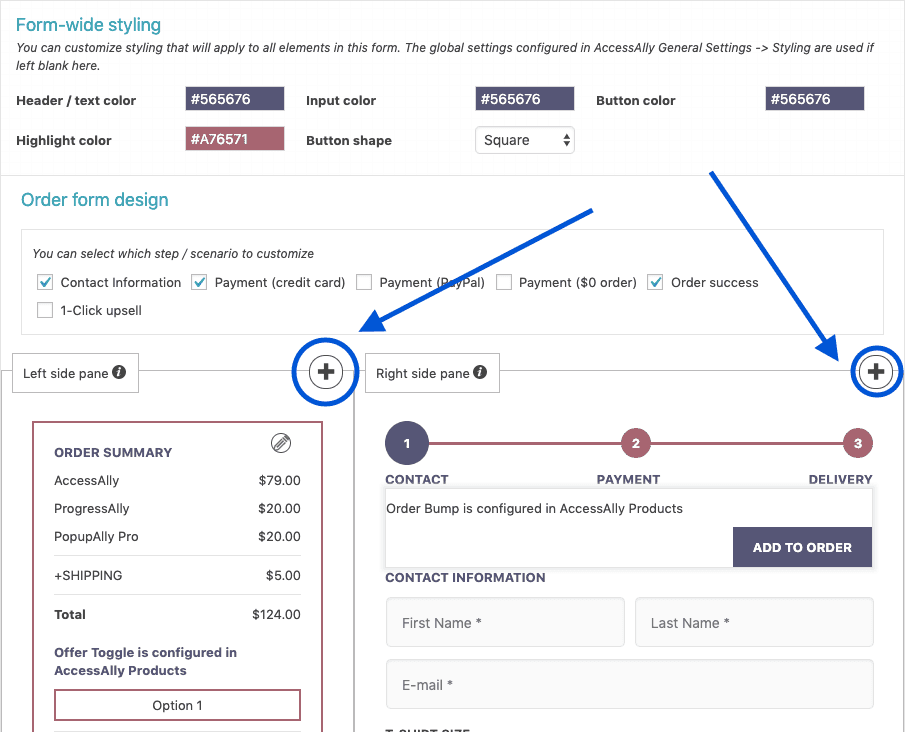 A List of Customization Elements For AccessAlly Order Forms ...