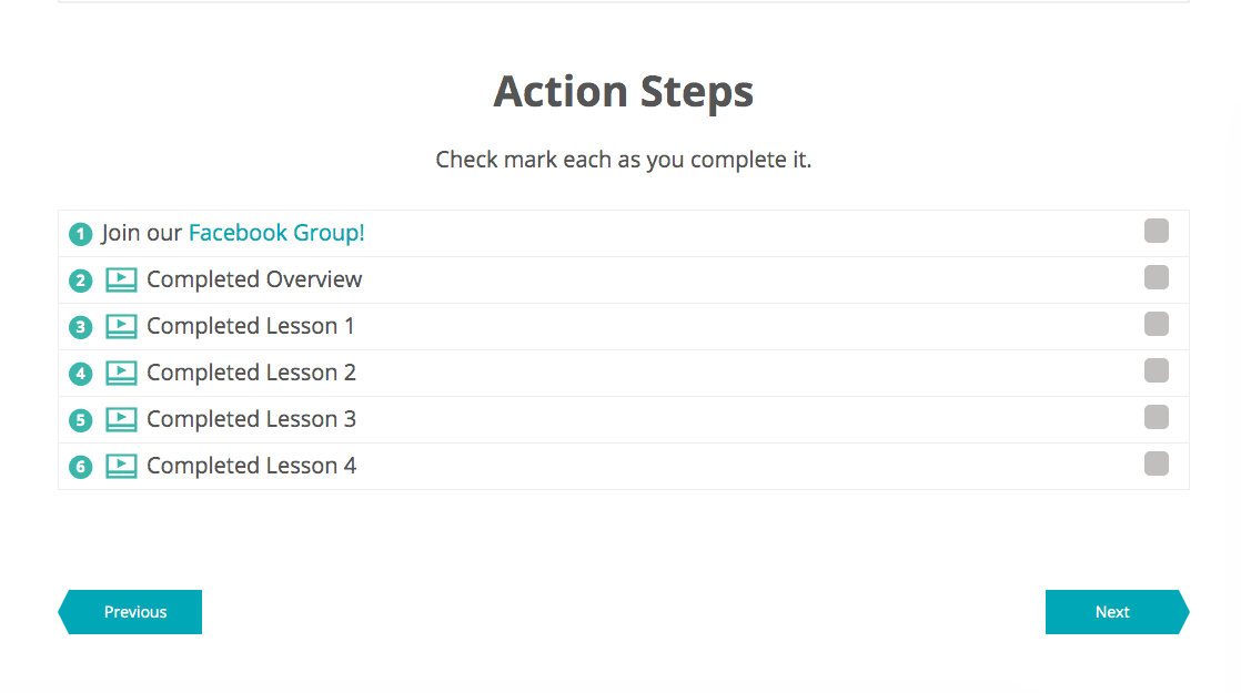 How to Track User Progress in an Online Course with a Checklist ...