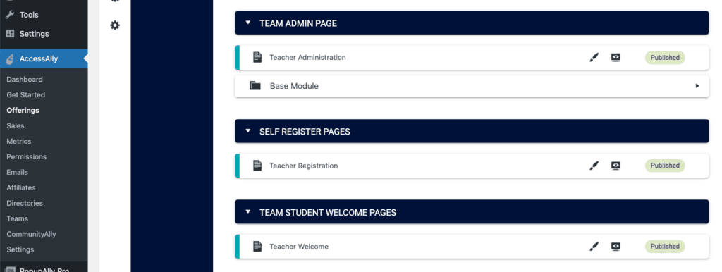 Creating a Team with Levels | AccessAlly™ Knowledge Base