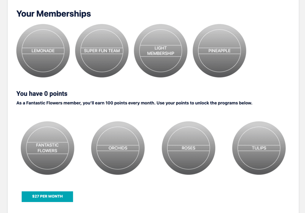 Create An Icon Dashboard For Courses and Memberships