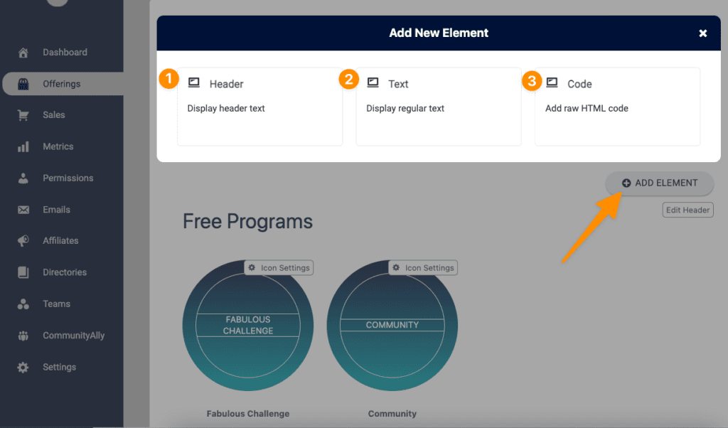 Create An Icon Dashboard For Courses and Memberships