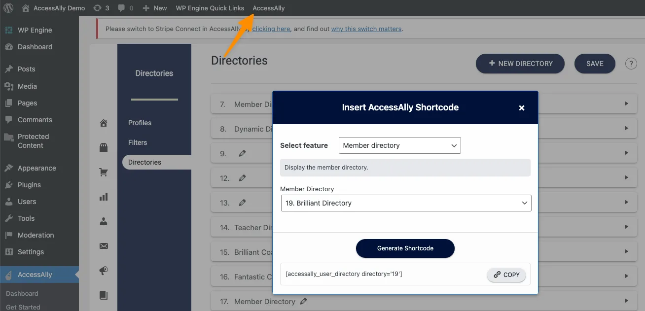 Add Your Member Directory in AccessAlly | KB AccessAlly