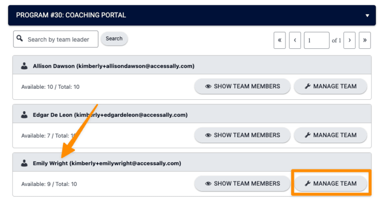 How to Replace a Team Leader | AccessAlly™ Knowledge Base