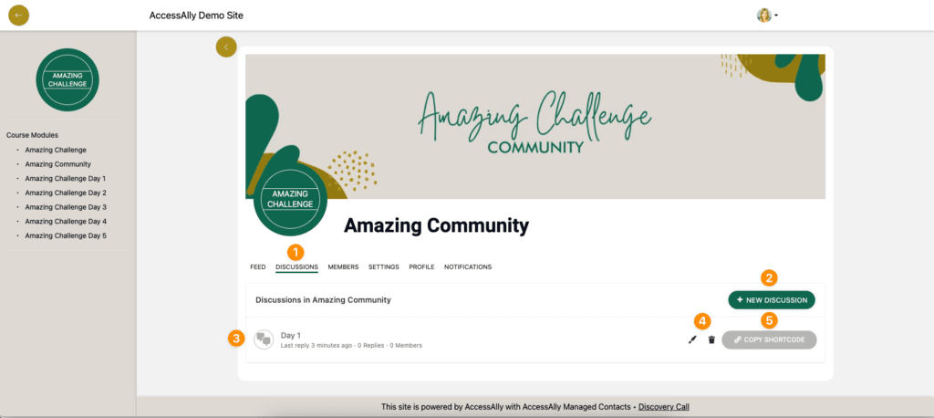 Create Group Discussions in CommunityAlly | AccessAlly™ Knowledge Base